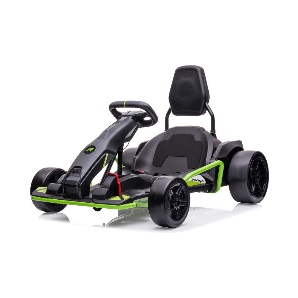 Rosso M3 ride-on Go Kart 4 Wheeler For Kids - Onyx Lime – Rosso Motors ...